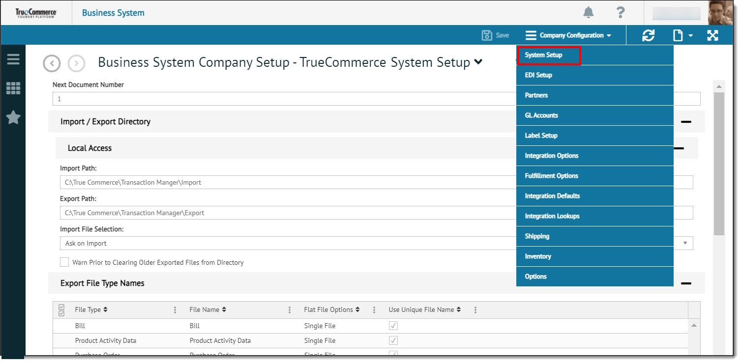Importing/Exporting Settings